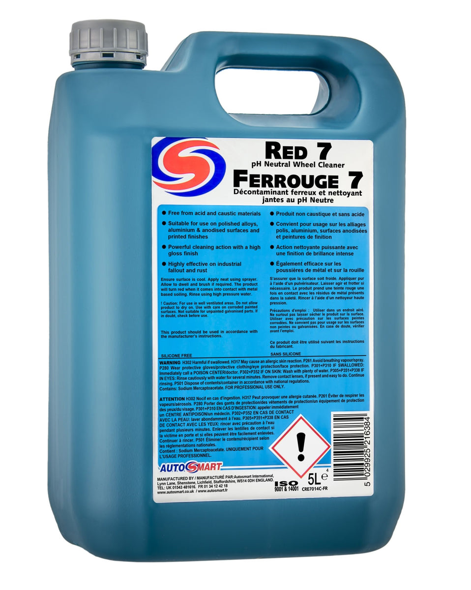 Autosmart Red 7 Alloy Wheel Cleaner Fallout Remover 5L – Hyfive Products