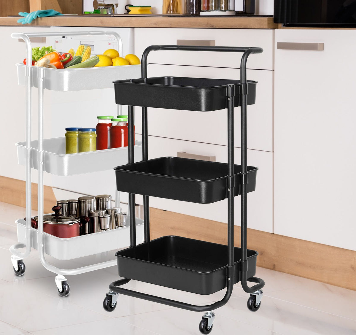 Storage Trolley On Wheels - 3 Tier – Hyfive Products